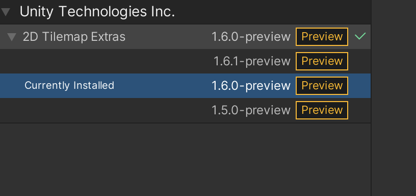 Please push the code of 1.6.1-preview if exist. · Issue #221 · Unity-Technologies/2d-extras · GitHub