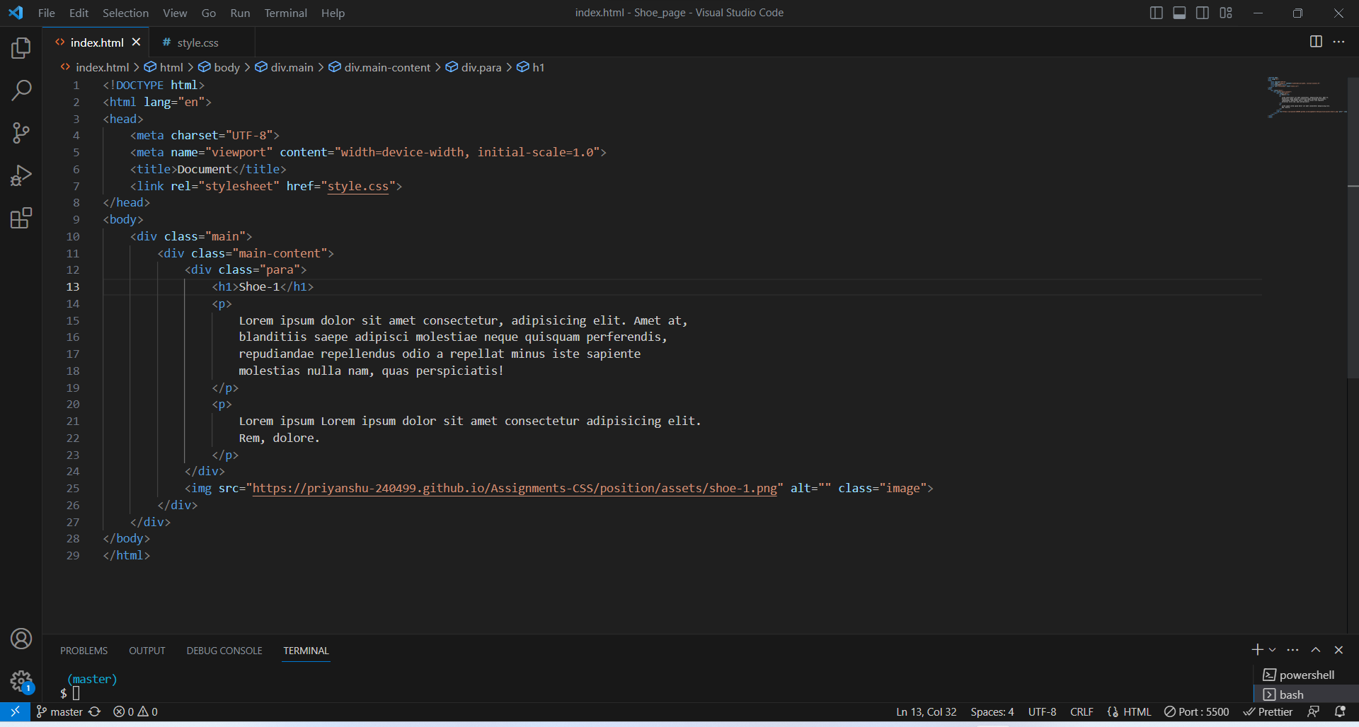 GitHub - yadnika10/Shoe-page