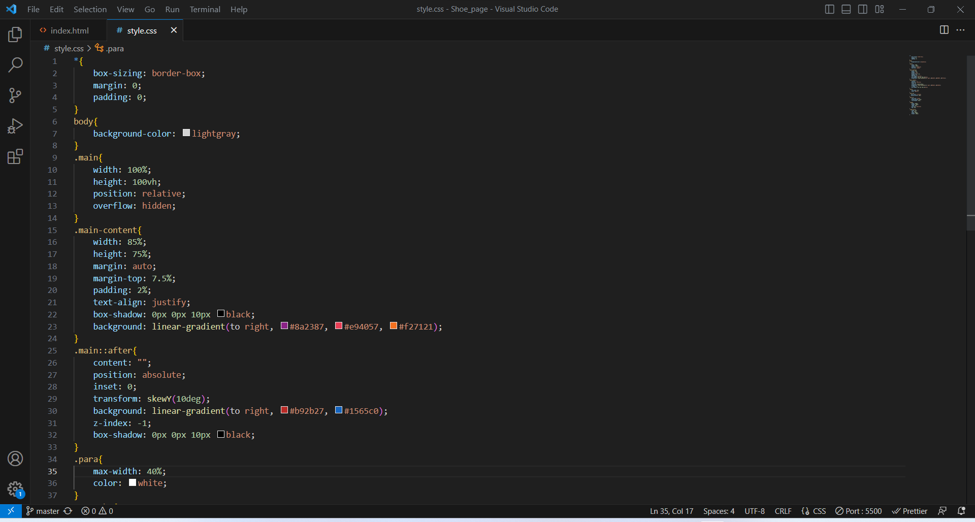 GitHub - yadnika10/Shoe-page