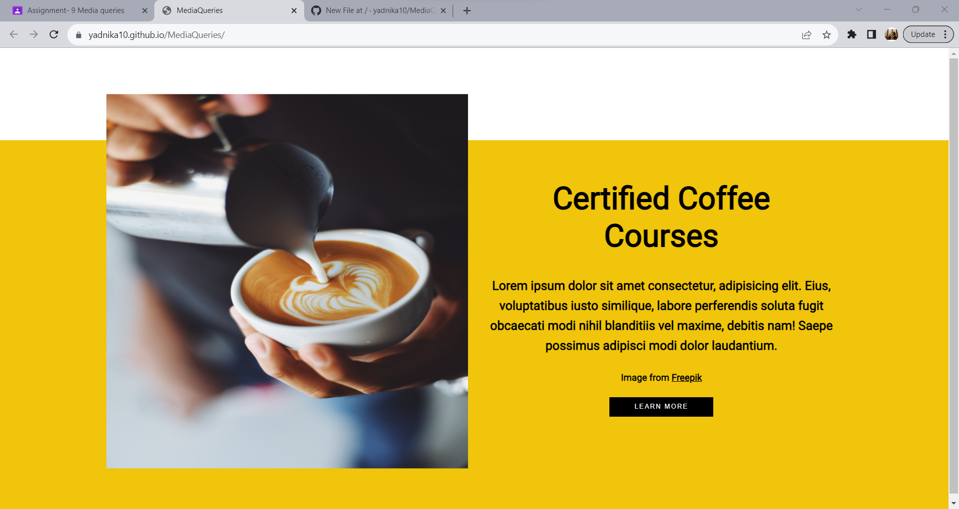 GitHub - yadnika10/MediaQueries
