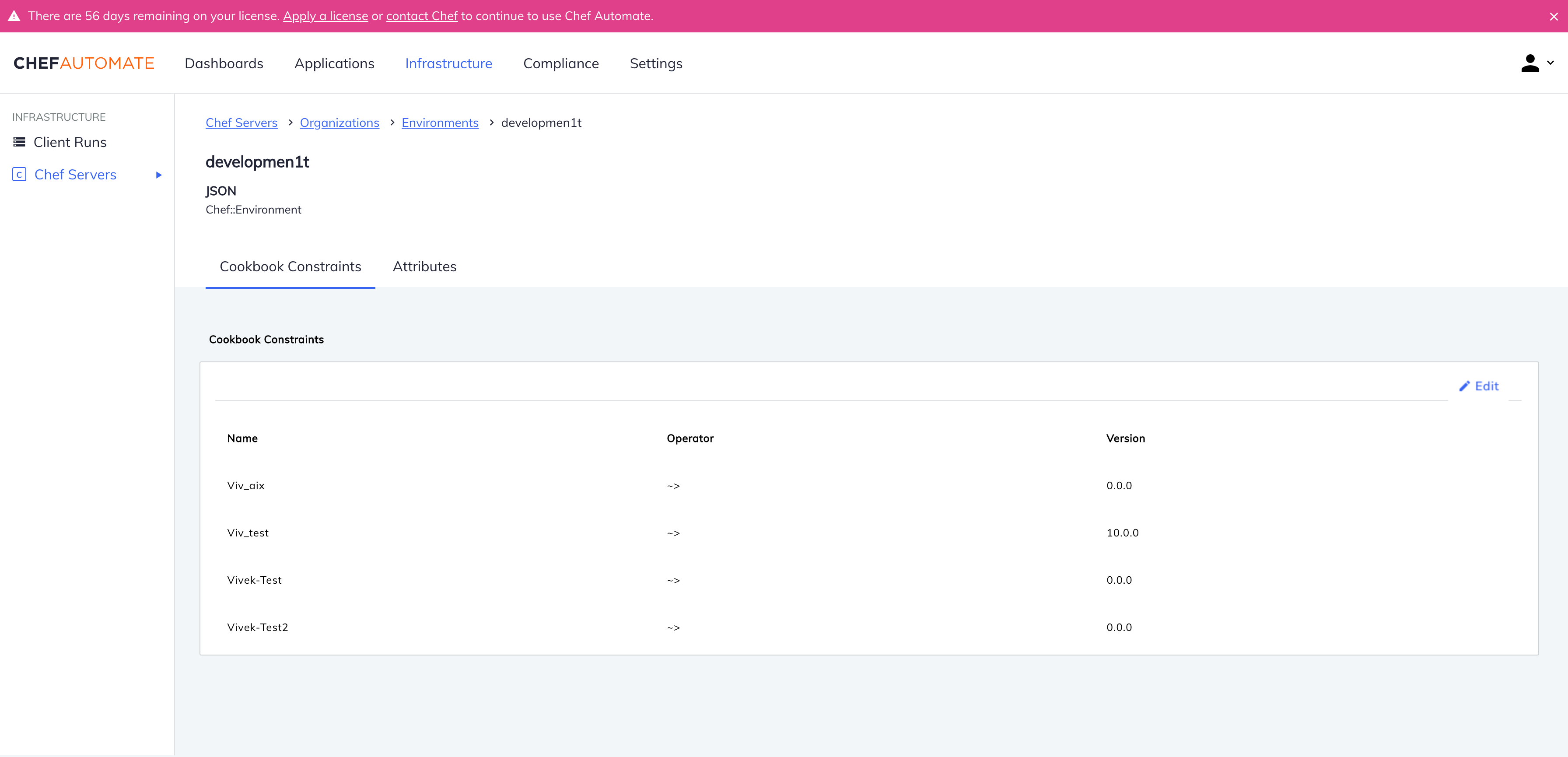 [Infra-cypress] specs for the environment list and details page · Issue #4909 · chef/automate ...