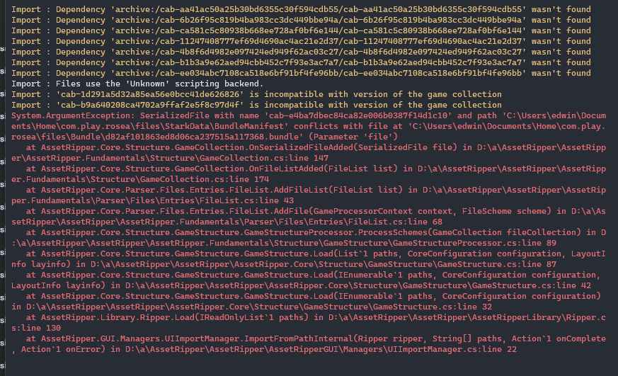 [bug] System Argumentexception Serializedfile With Name Xxxxxxxxxxxxxxx Conflicts With File At