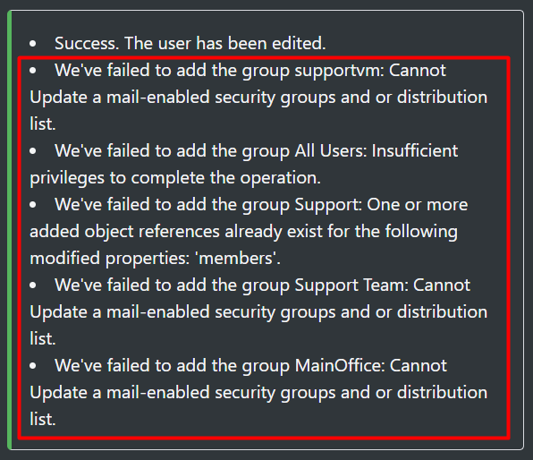 FEATURE REQUEST: Update a mail-enabled security groups and or distribution list from Copy group ...