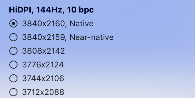 Set Resolution menu displays incorrect bpc · Issue #1703 · waydabber ...