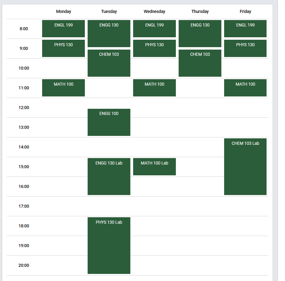 GitHub - xiangpen-1412/Timetable