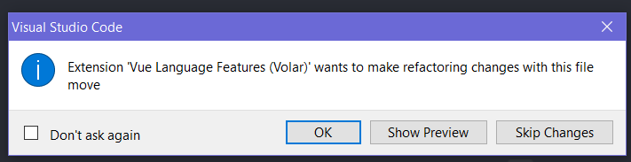 Option To Disable Refactoring · Issue 1181 · Vuejslanguage Tools · Github