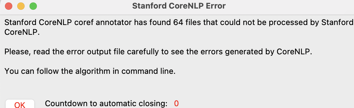 Bug Stanford Corenlp Coreference Pronominal Resolution Tool Gives The Following Error Message 2367
