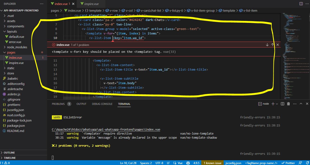 Clase 14 - No muestra info en el index.vue del front-end · Issue #50 ...