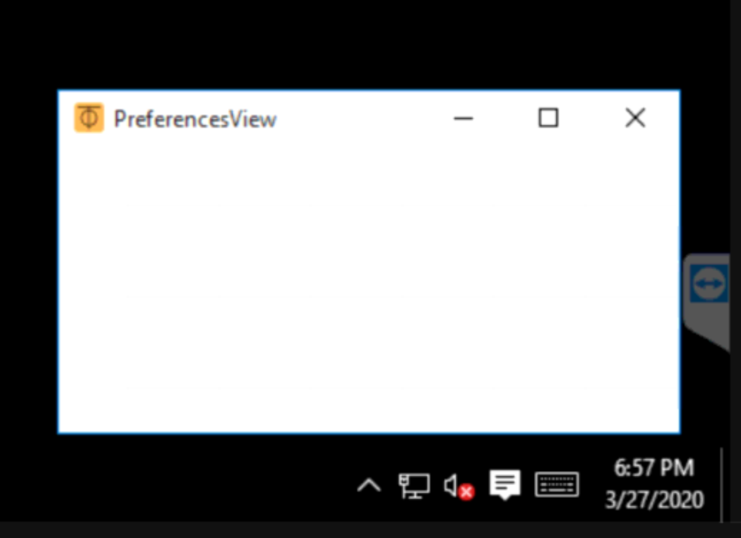 Preferences window is blank when viewed via TeamViewer · Issue #1173 · zerotier/ZeroTierOne · GitHub