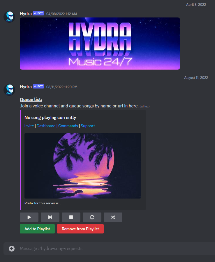 [FEATURE] Music Control Panel (as text-channel in Discord app) · Issue ...