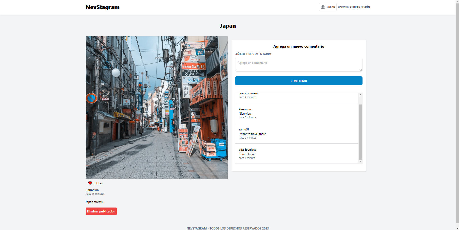 GitHub - karemun/Nevstagram: Red social Nevstagram con Laravel.