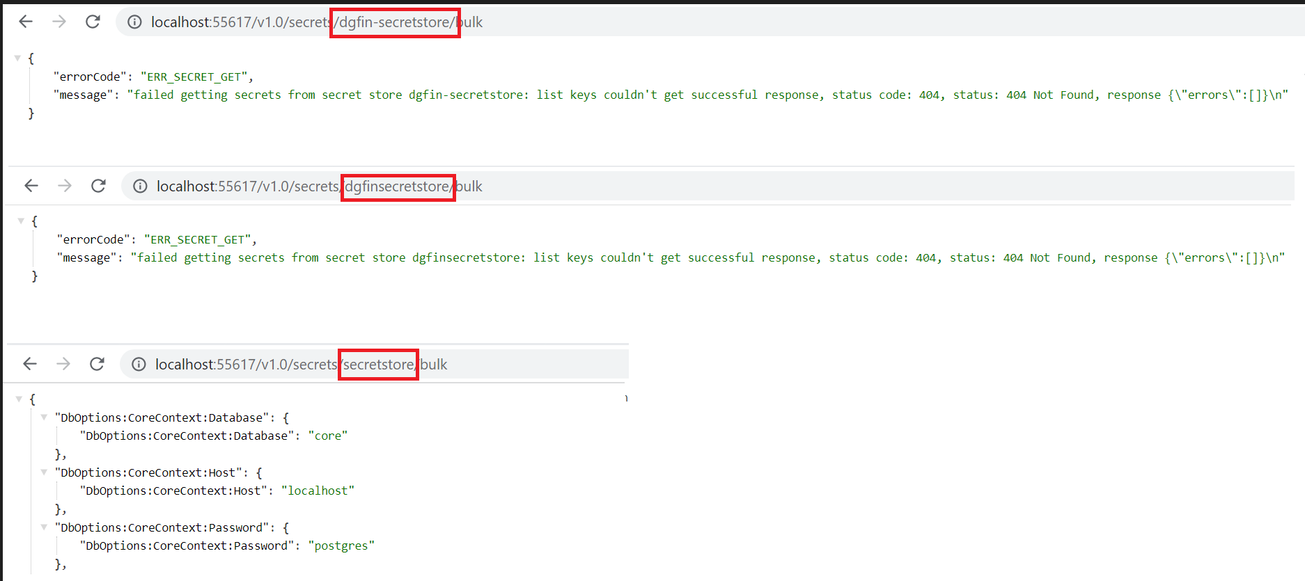 GetBulkSecret - Failed Getting Secrets from Secret Store tenant.secretstore · Issue #5781 · dapr ...