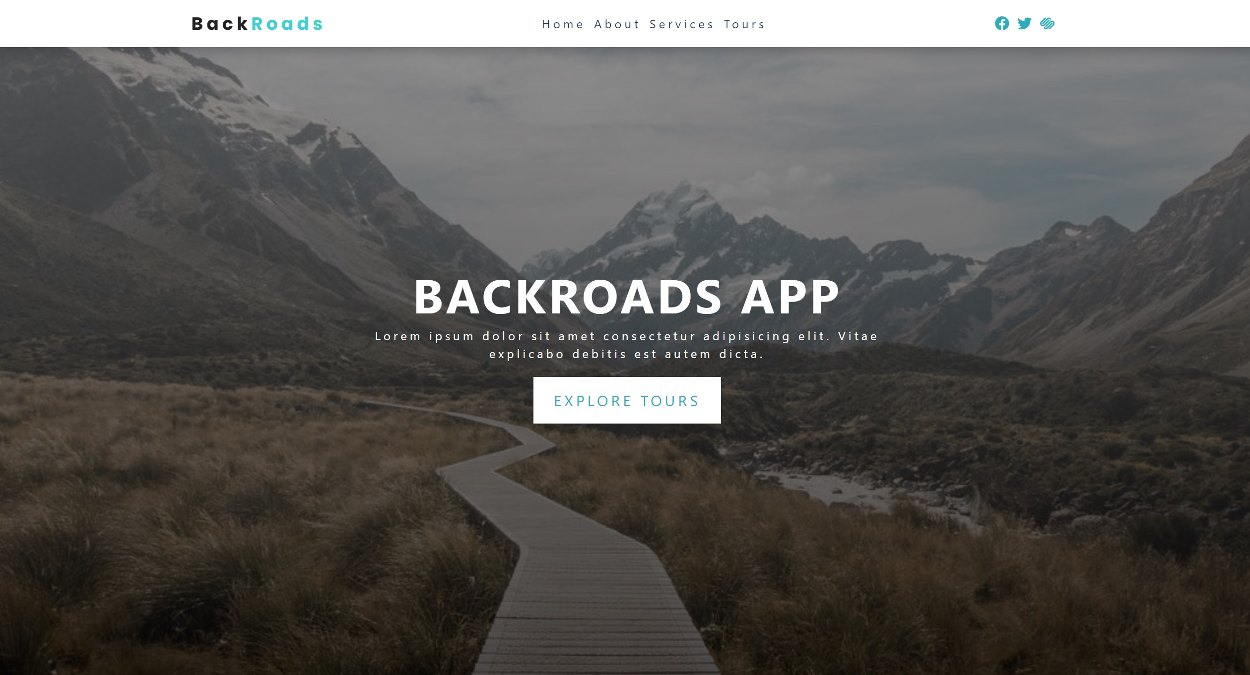GitHub - alberthoxha/backroads-app: "Backroads" is a landing page ...