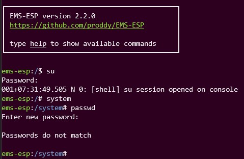 password re-enter prompt is not shown · Issue #679 · emsesp/EMS-ESP · GitHub