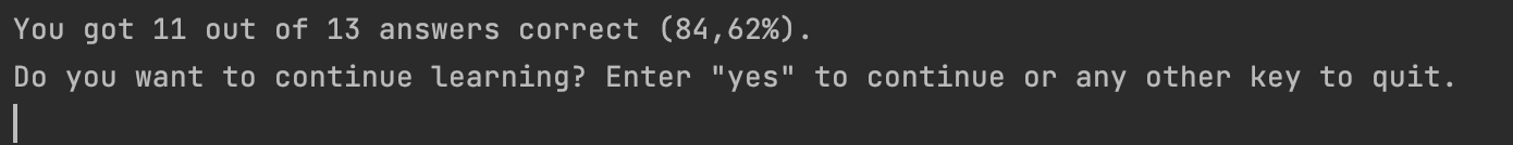 GitHub - milenamrugala/flashcards-console: my simple program that I have created in order to ...