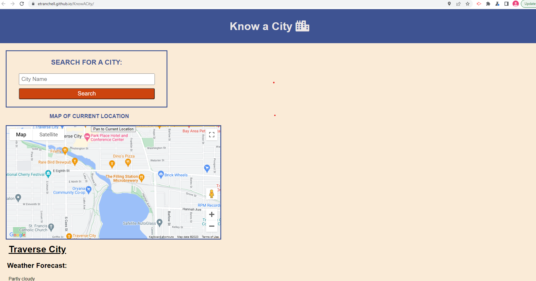 GitHub - etranchell/KnowACity