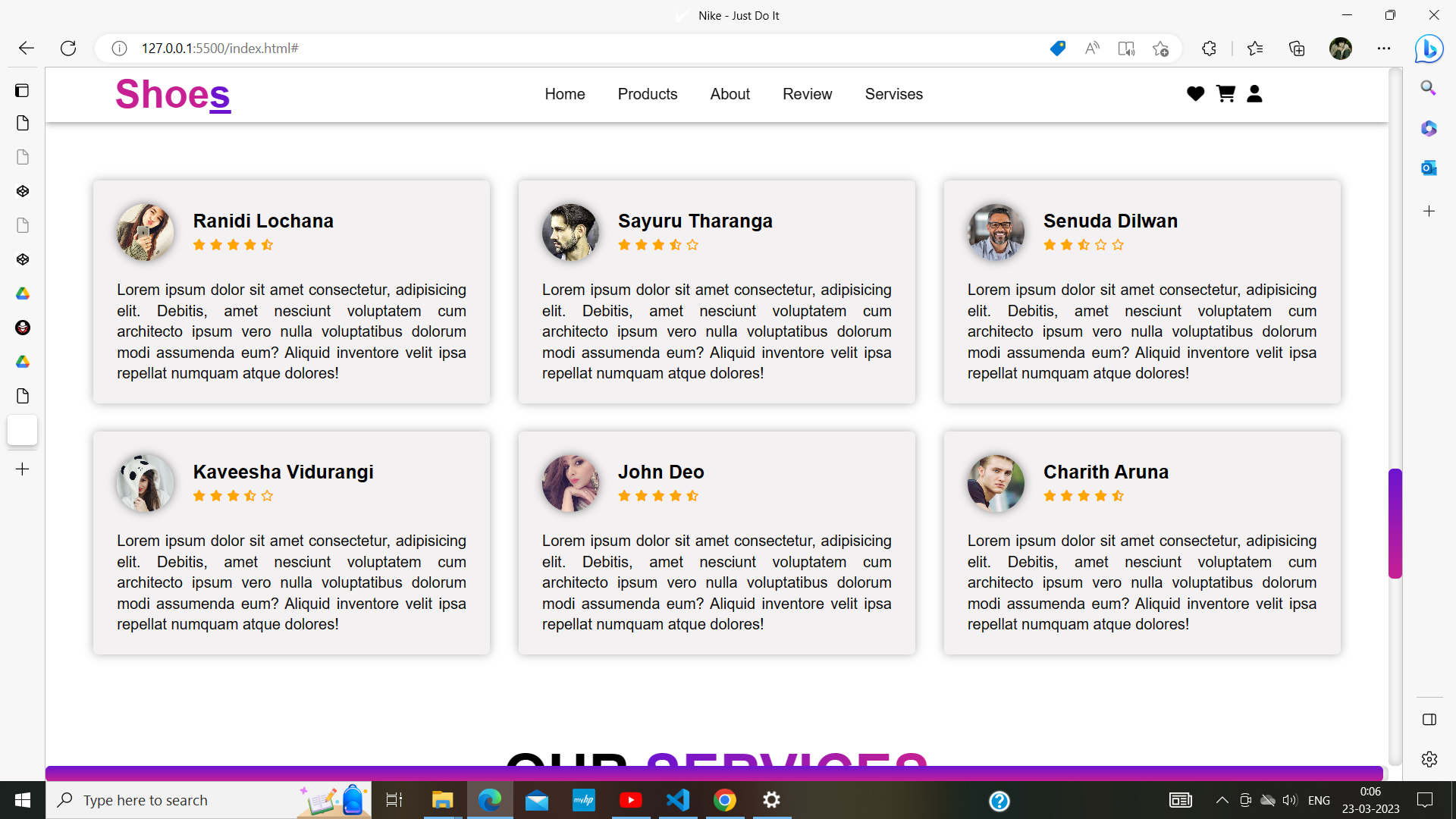 GitHub - Nayan4567/Shoes-Website-Design: This is a frontend project in ...
