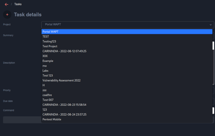 Updating template task does not list the template project · Issue #114 ...