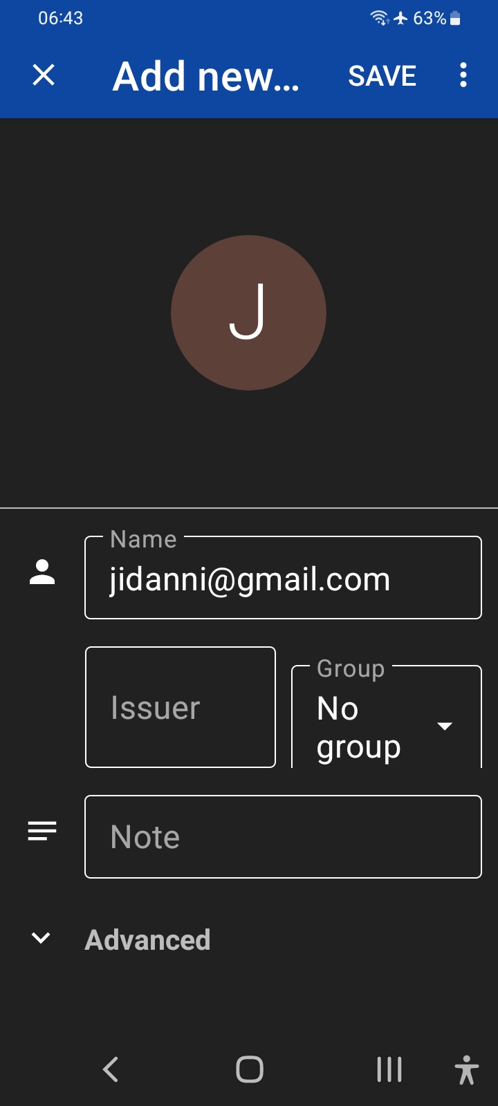 Warn on adding with no issuer · Issue #1046 · beemdevelopment/Aegis · GitHub