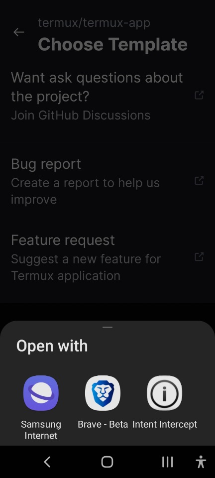 [Feature]: allow using GitHub app to report bugs · Issue #3180 · termux/termux-app · GitHub