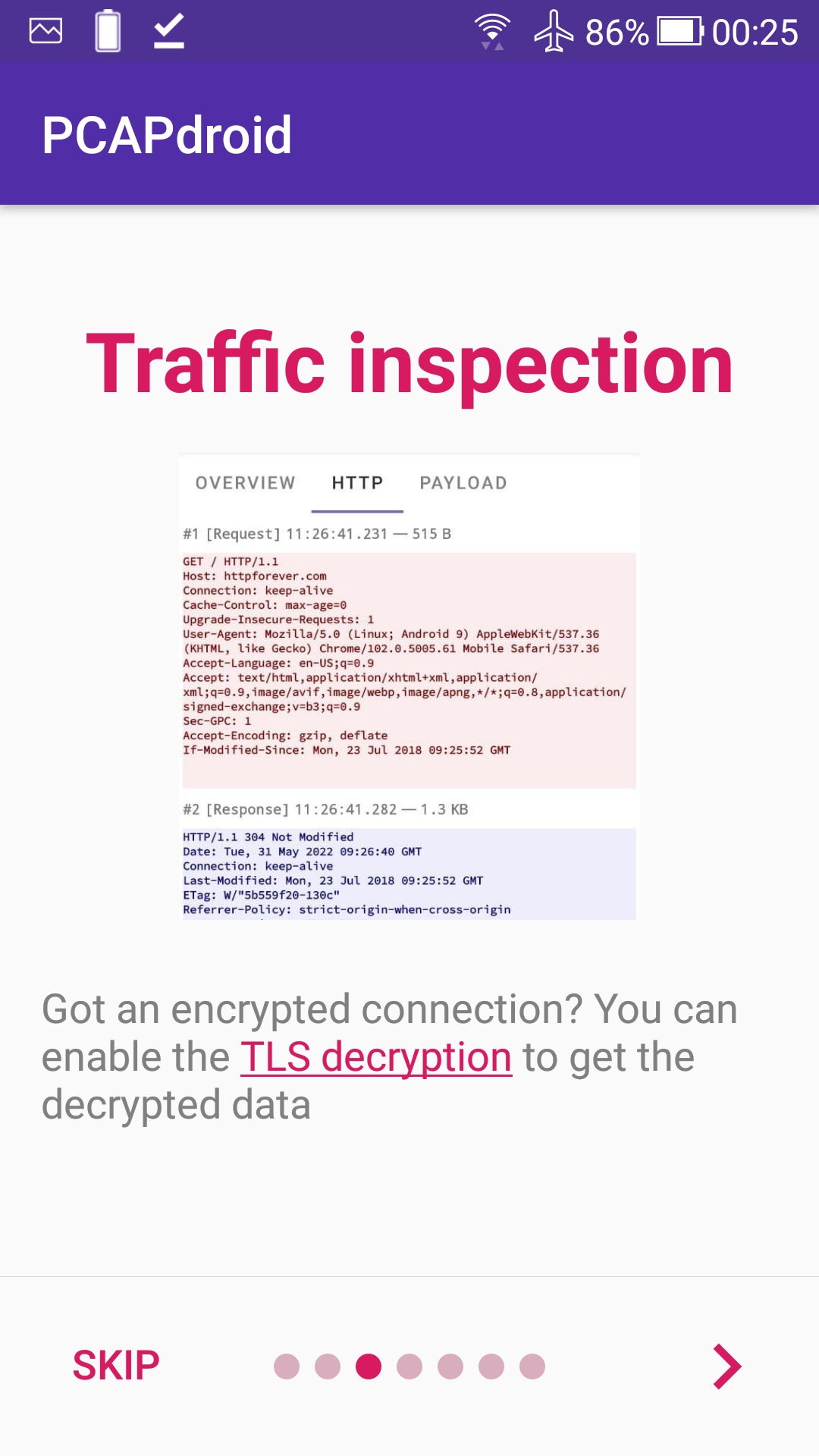 Cannot zoom introductory screens · Issue #306 · emanuele-f/PCAPdroid · GitHub