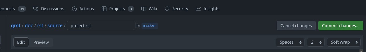 Configure "Edit on GitHub" link · Issue #7703 · GenericMappingTools/gmt · GitHub