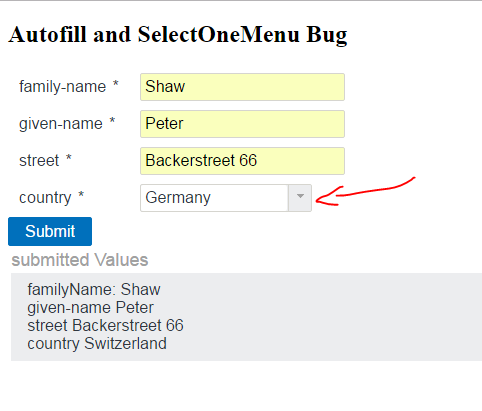 SelectOneMenu: Chrome/Firefox Autofill/Autocomplete · Issue #2424 · primefaces/primefaces · GitHub