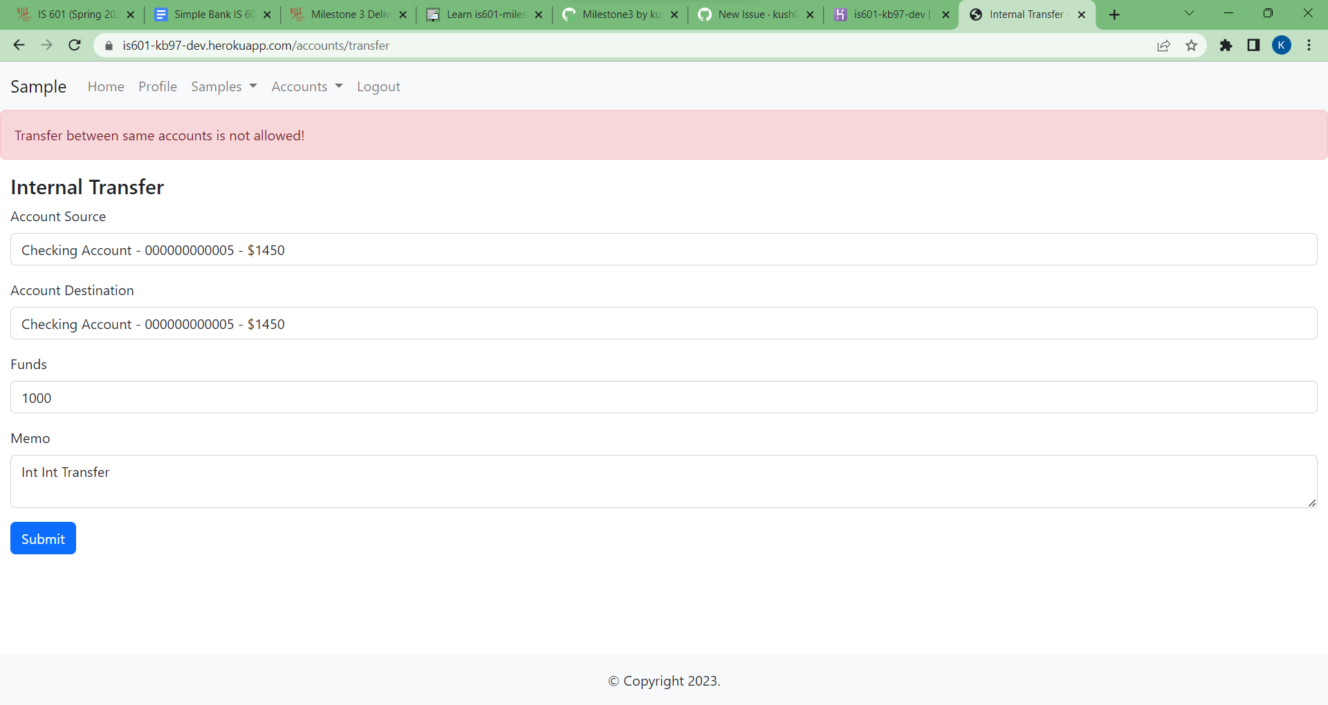GitHub - kushb98/Secure-Bank-Web-Application: Repository for IS601-Spring-23 - Bank Web Application