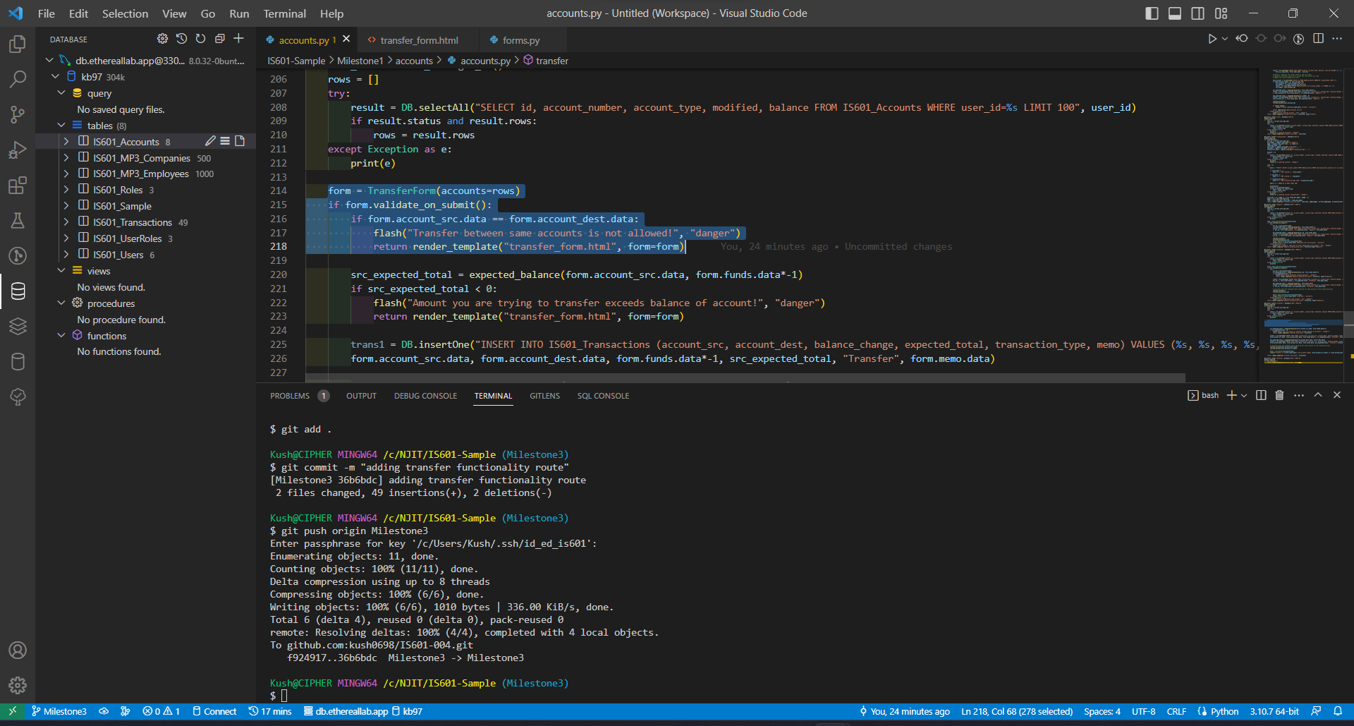 GitHub - kushb98/Secure-Bank-Web-Application: Repository for IS601 ...