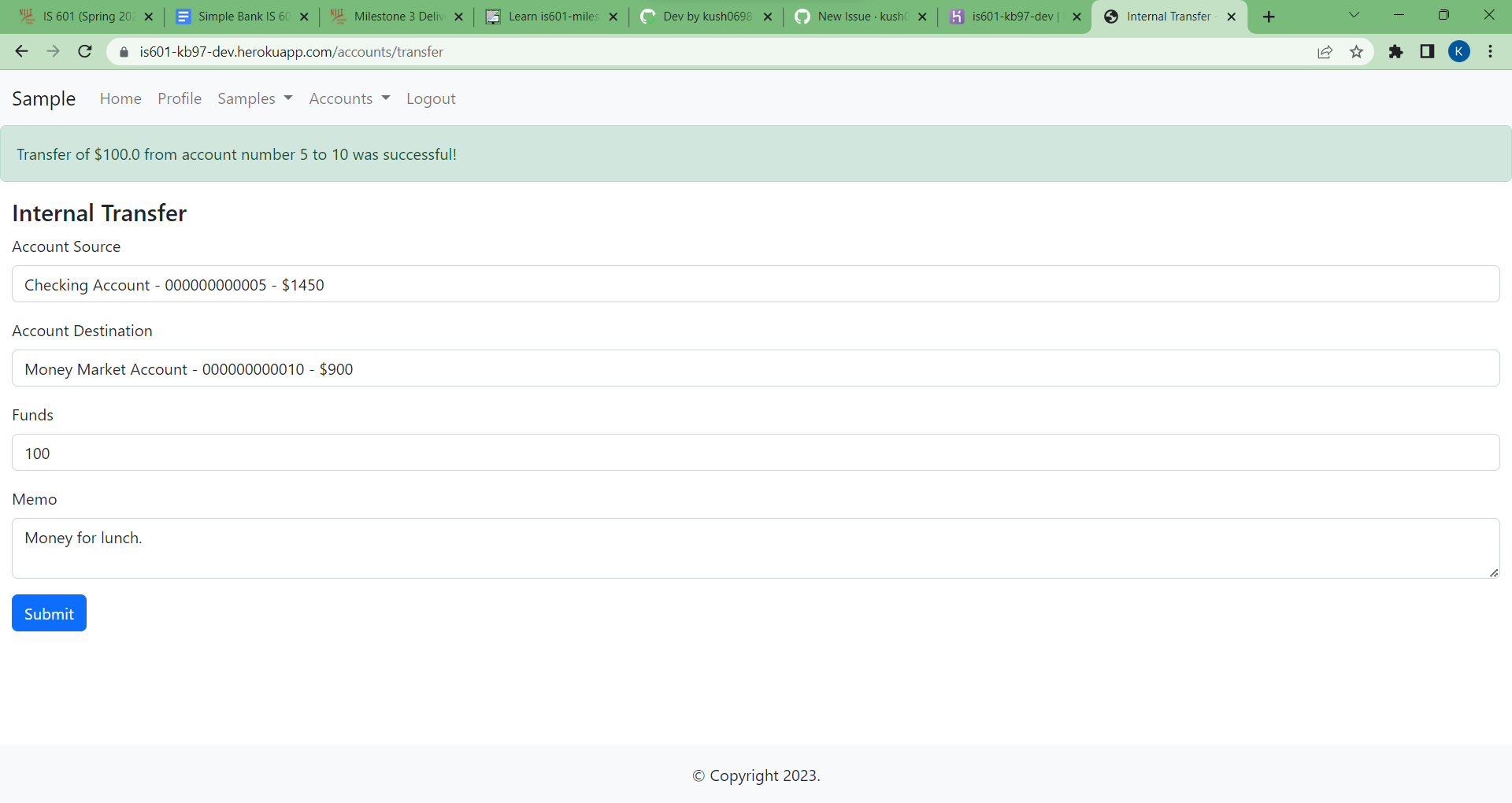 GitHub - kushb98/Secure-Bank-Web-Application: Repository for IS601 ...