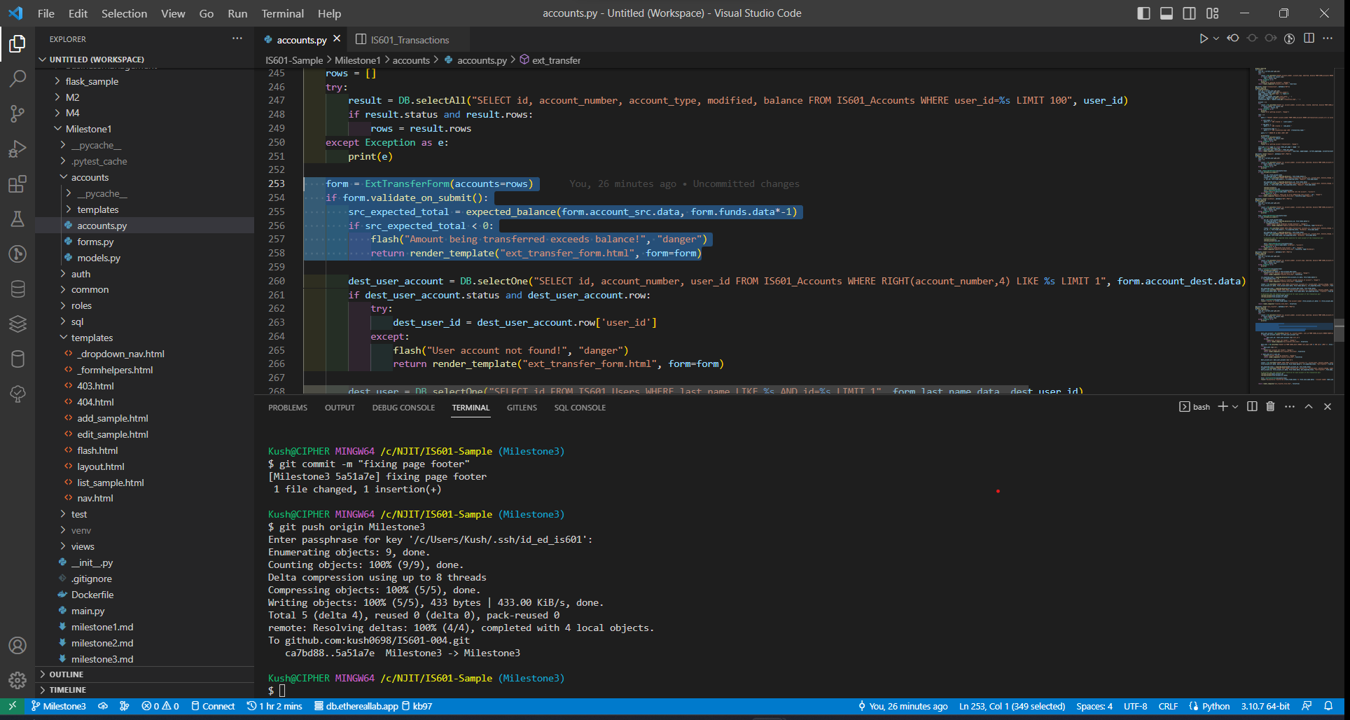 GitHub - kushb98/Secure-Bank-Web-Application: Repository for IS601-Spring-23 - Bank Web Application