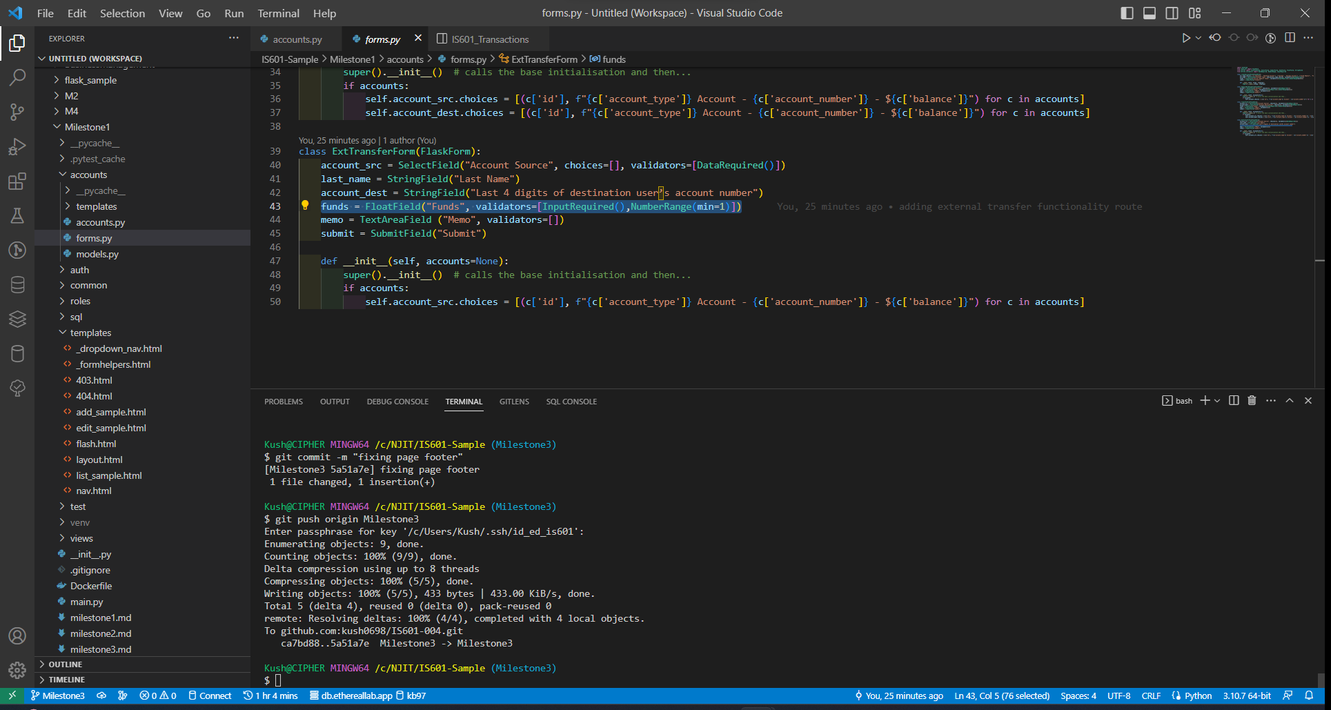 GitHub - kushb98/Secure-Bank-Web-Application: Repository for IS601 ...
