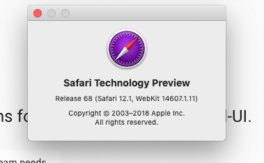 official doc site, left side menu does not work in Safari 12.0 · Issue ...