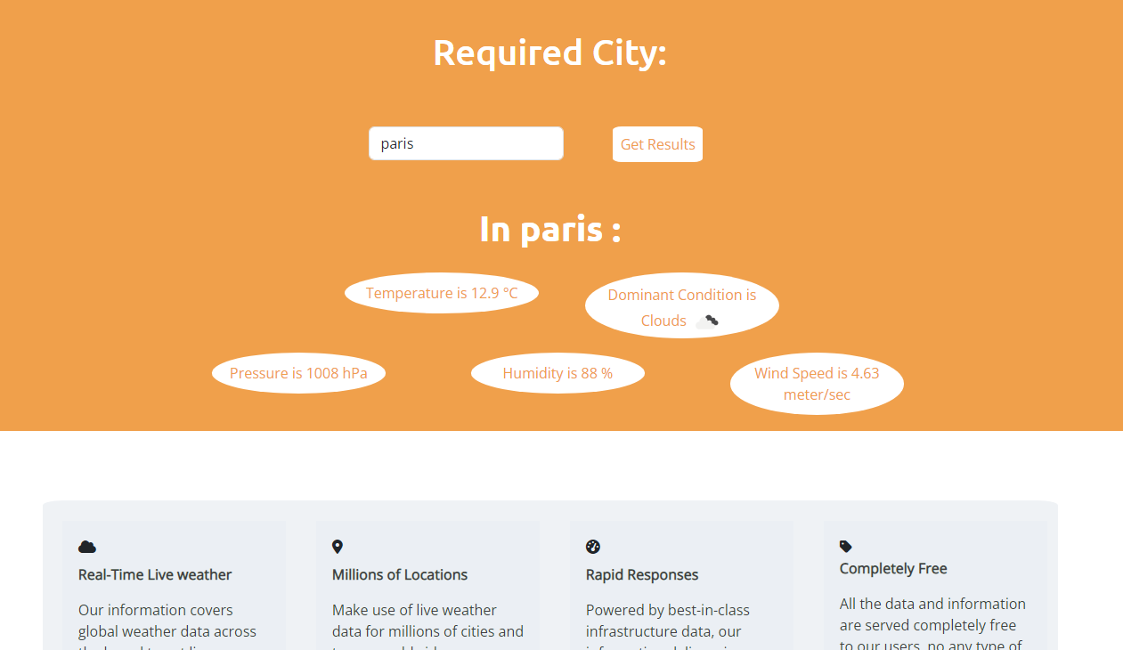 GitHub - shadyhussein99/Climate-Portal: Get live weather conditions in ...