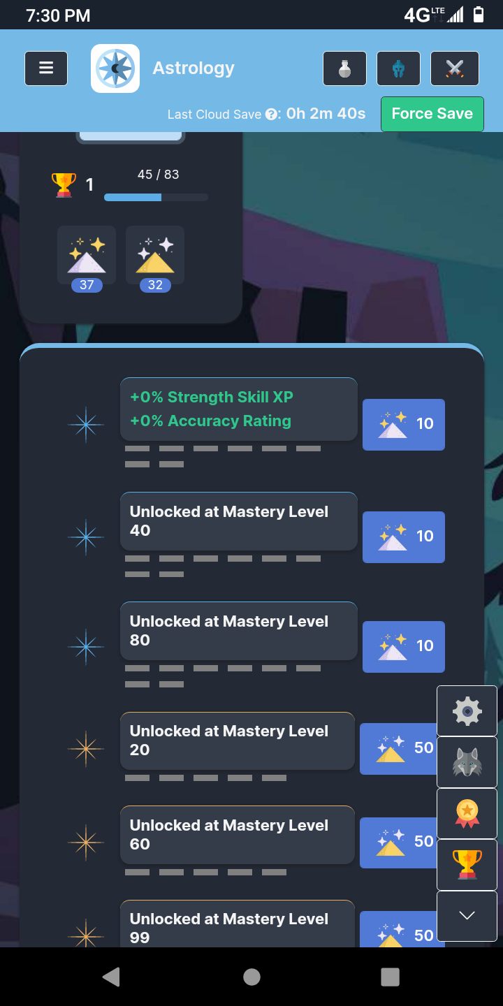 Astrology Has 2 Accuracy Ratings · Issue 3175 · Melvoridle · Github