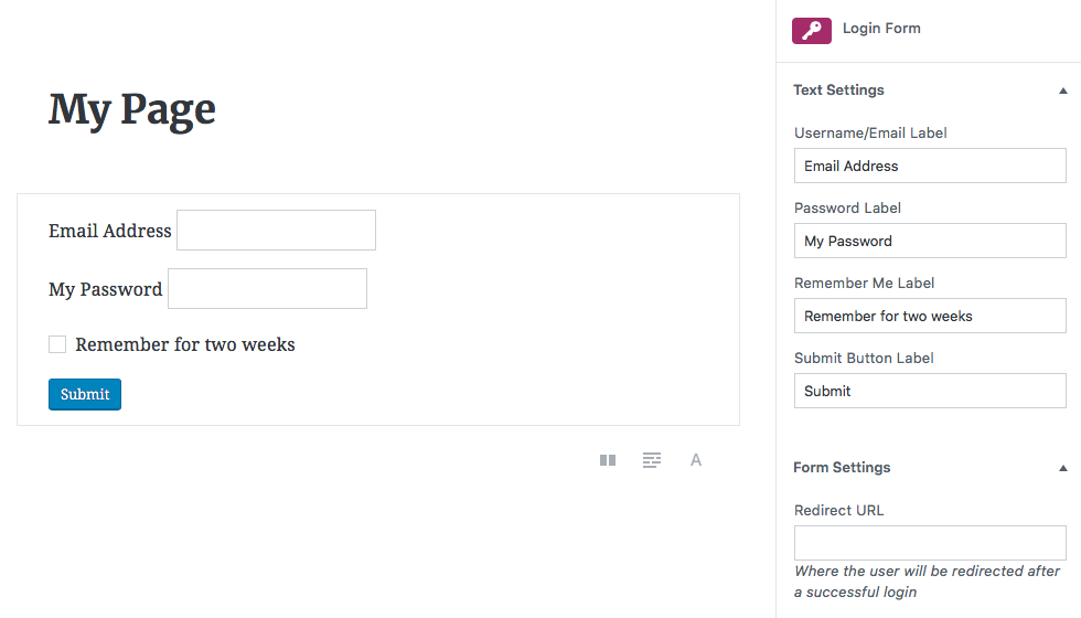 Github Tomodomocogutenberg Block Login Form Customizable Login Form Block For Gutenberg