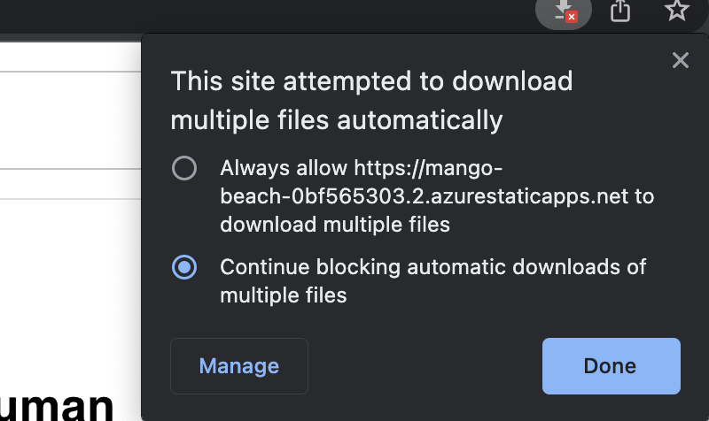 Detect User Permission Multiple automatic file download on browser · Issue #5480 · axios/axios ...