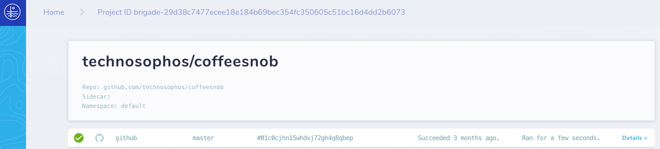 Build status badge on project page · Issue #150 · brigadecore/kashti · GitHub