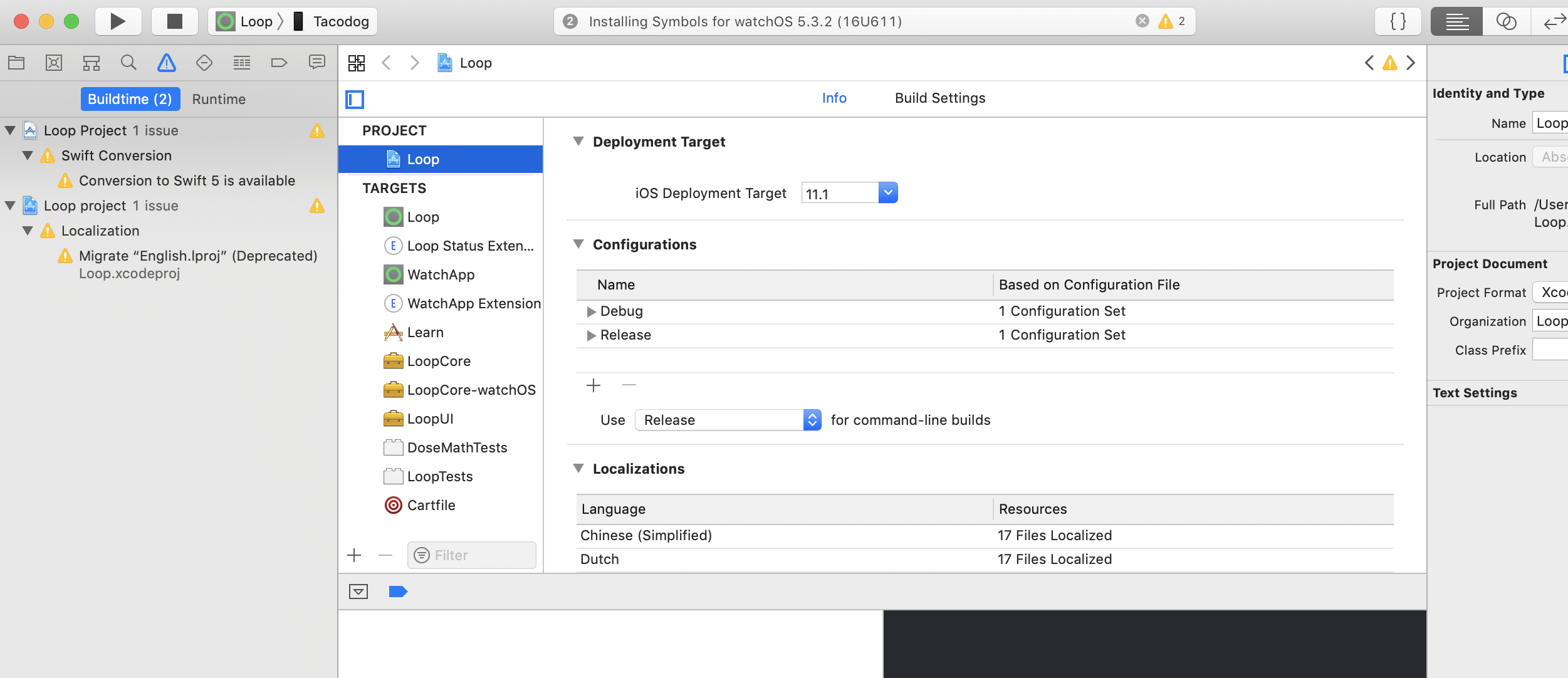 Loop on Watch broken after watchOS 5.3.2 upgrade · Issue #1146 ...