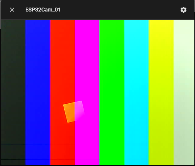 The ESPCam32 camera is still active when test_pattern is set to true ...