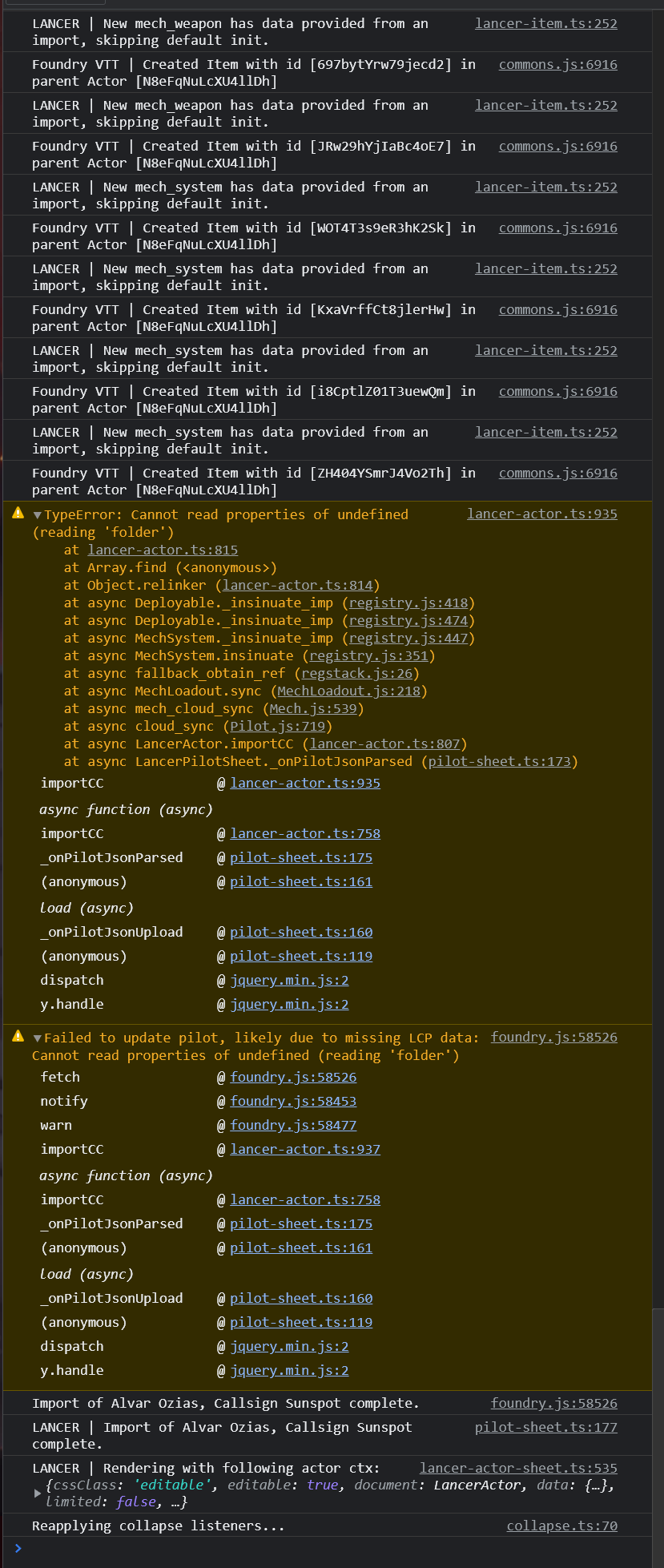 [BUG] "Cannot read properties of undefined (reading 'src)" error occurs when attempting to ...