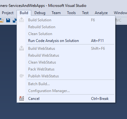 Unable to Build Solution. · Issue #276 · dotnet-architecture/eShopOnContainers · GitHub