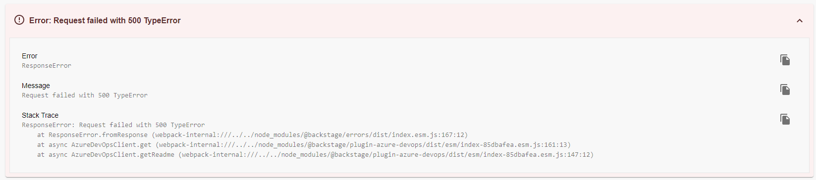 🐛 Bug Report: plugin-azure-devops-backend encoded host breaks readme · Issue #15874 · backstage ...