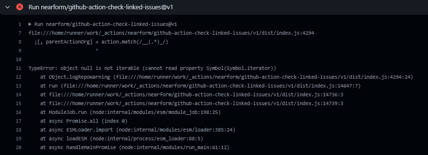 Action fails with TypeError on latest version · Issue #250 · nearform ...