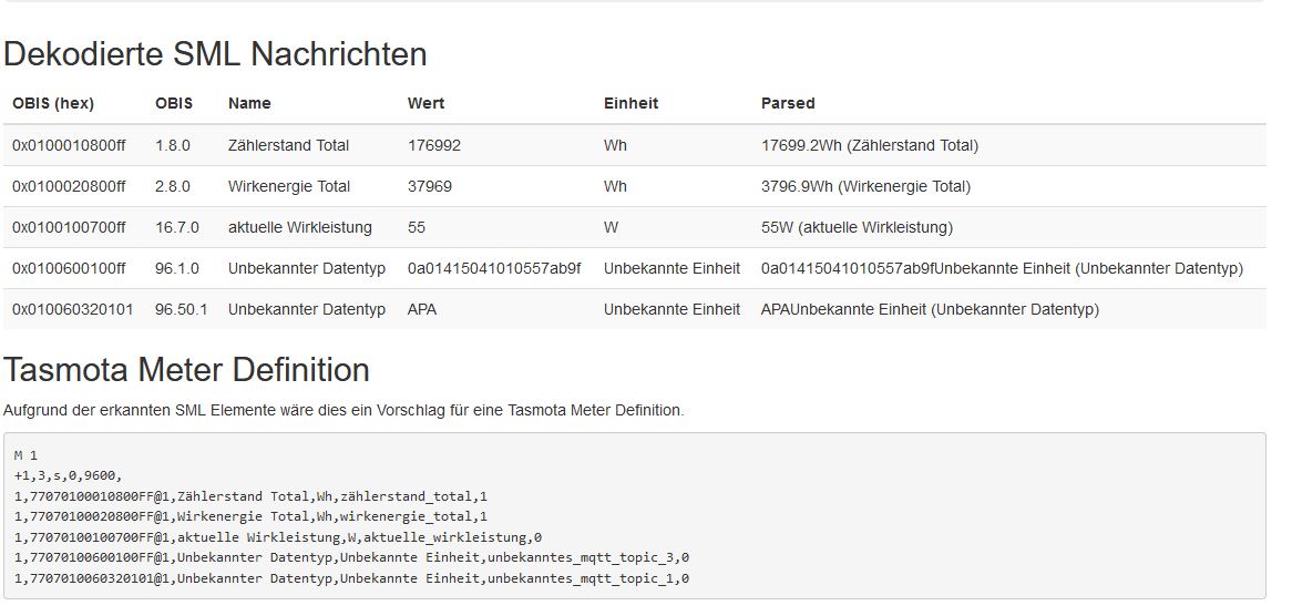Smart Meter Integration: Descriptor for APATOR LEPUS 3.060 · arendst Tasmota · Discussion #17635 ...