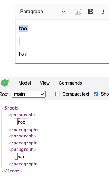 Drag & drop: content disappears when dragged together with empty paragraph · Issue #9826 ...