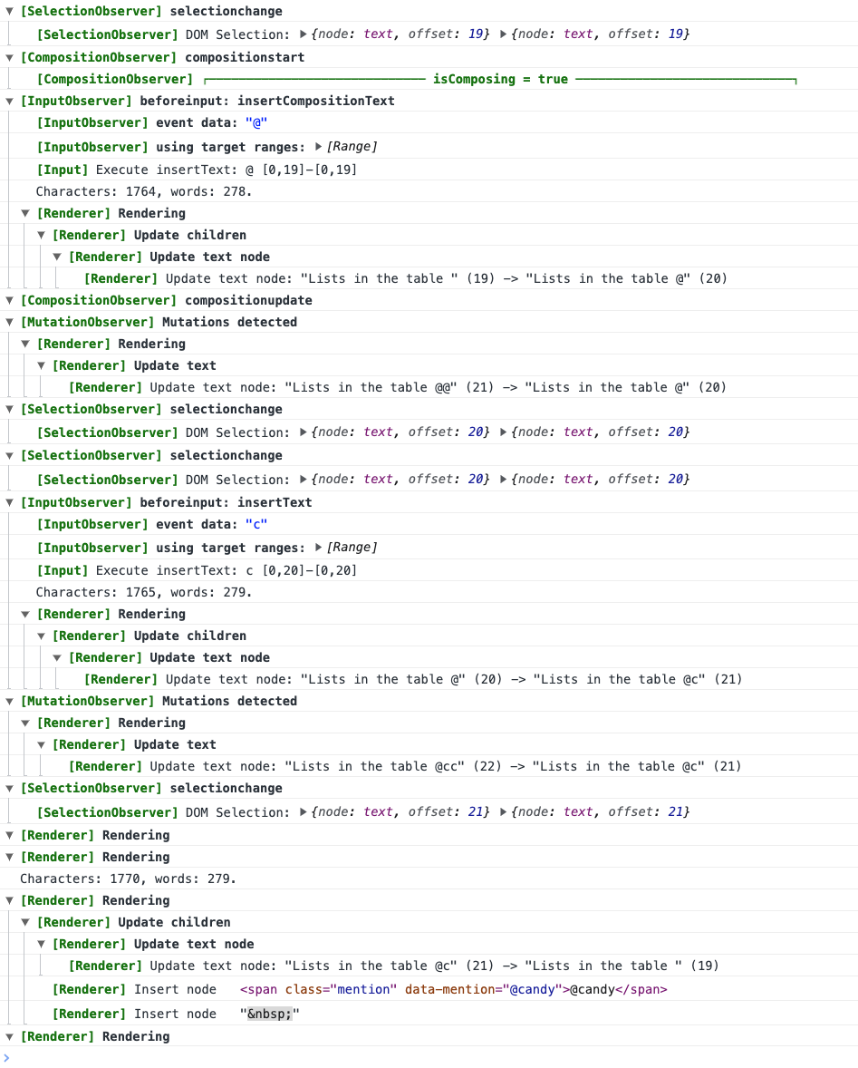 beforeInput: The selection moves before the mention after insertion · Issue #12568 · ckeditor ...