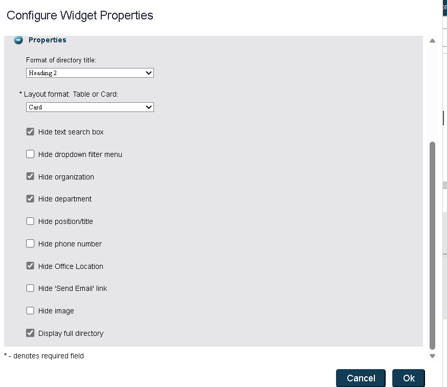 Directory Widget: When the div#perc-directory-alphabet-sort is styled to display:none directory ...