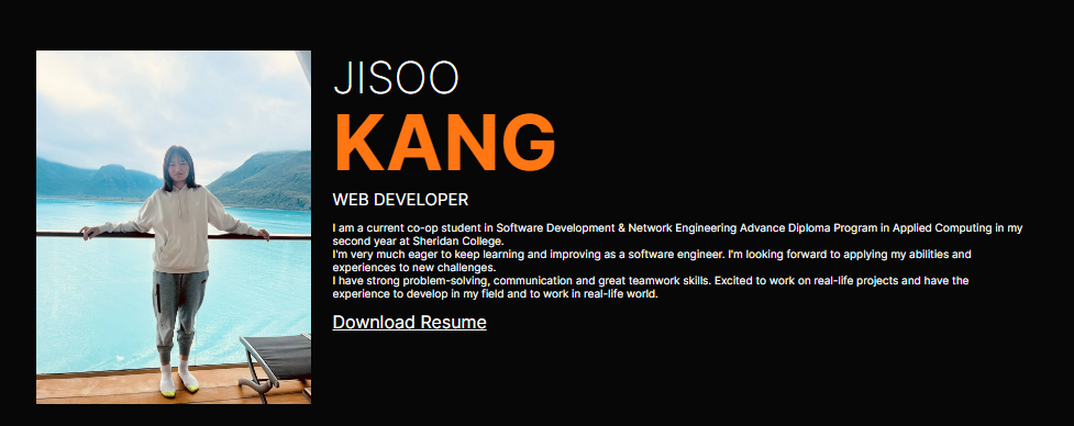GitHub - JisooKang03/MyResume