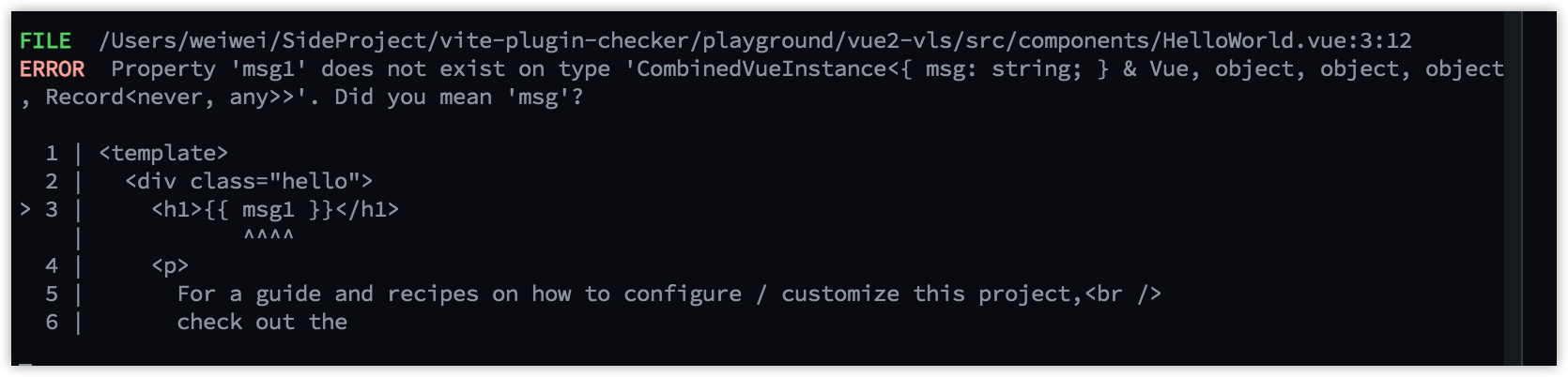 vls checker console format error · Issue #9 · fi3ework/vite-plugin-checker · GitHub
